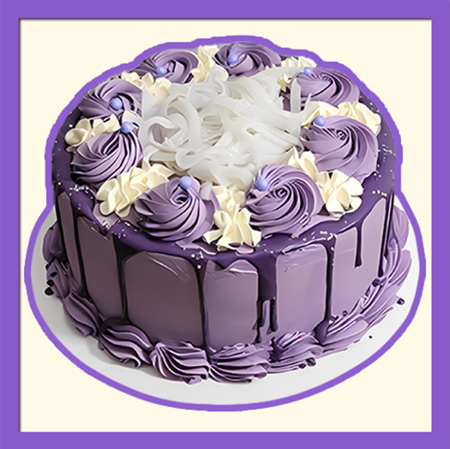 Ube Macapuno Cake